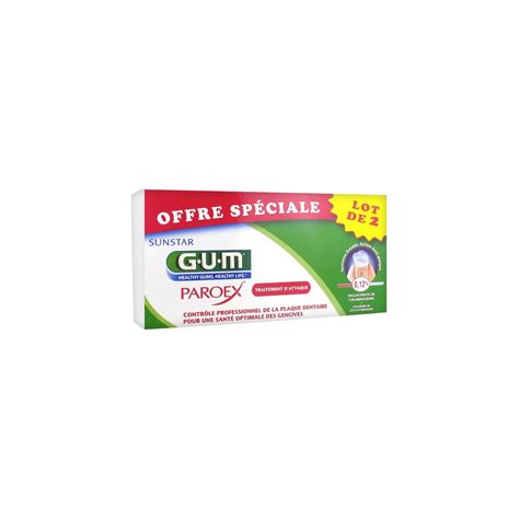 Dentifrice Paroex Attaque 75ml Par Lot De 2