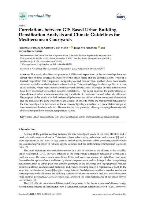 Pdf Correlations Between Gis Based Urban Building Densification