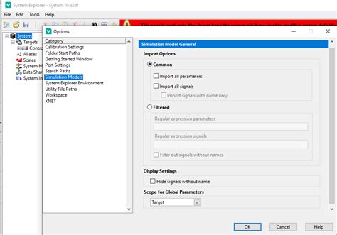 Unexpected Behavior Whan Applying Model Parameters From File At Initialization Ni Community