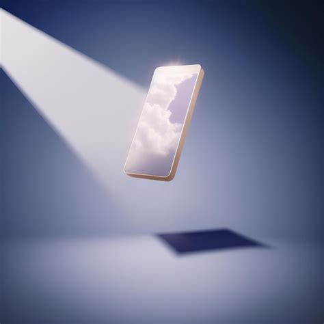 Premium Photo 3d Rendering Smartphone Floating In The Light