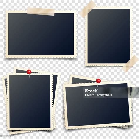 압정 테이프 조각된 측면 프레임 영화 오래 된 사진 카드 그림자와 함께 레트로 빈티지 사진입니다 디지털 스냅샷 이미지입니다 사진 예술입니다 서식 파일 또는 디자인에 대 한