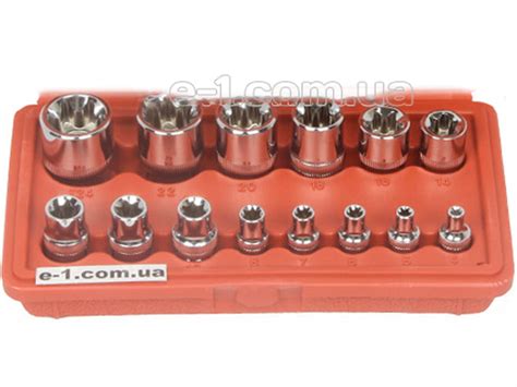 Набор головок звёздочек Torx Star Е4-24 Intertool купить в E-1