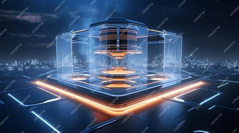 Premium Photo Tesseract Research Facility Innovation Four Dimensional Space