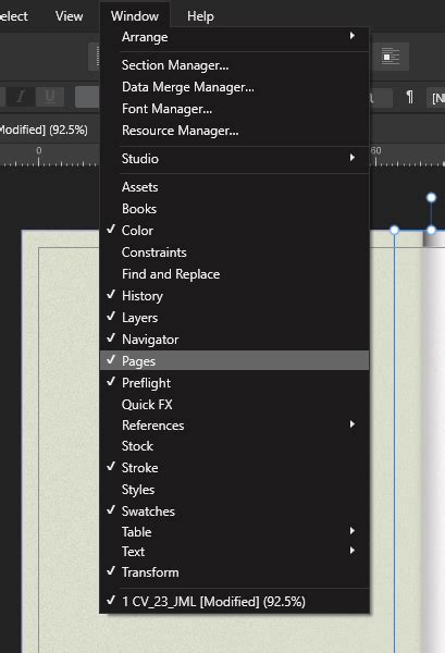 Publisher Pages Panel Missing Pages Pre V Archive Of Desktop Questions MacOS And Windows