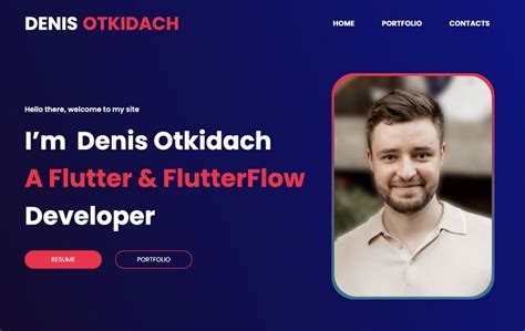 denis o on linkedin portfolio flutterflow flutter dart nocode lowcode ui ux mobileapp…