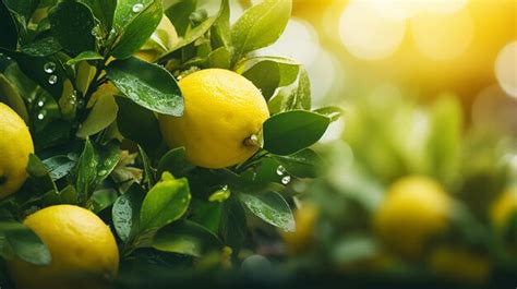 Premium Photo Beautiful Lemons Tree Texture Nature Photography Image Ai Generated Art