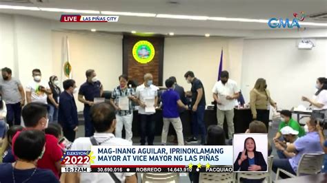 Mag Inang Aguilar Iprinoklamang Mayor At Vice Mayor Ng Las Piñas Eleksyon 2022 Mag Inang