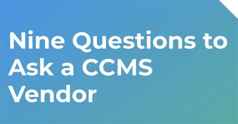 Scott Abel On Linkedin 9 Questions To Ask A Ccms Vendor