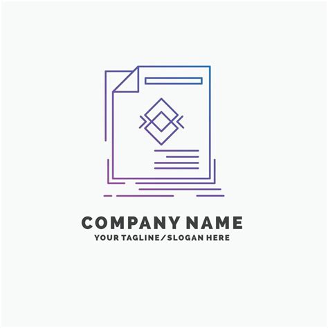 Ad Advertisement Leaflet Magazine Page Purple Business Logo Template Place For Tagline