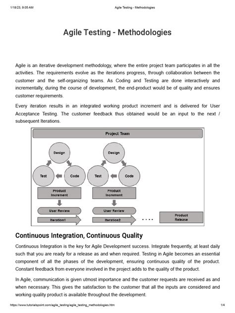 Agile Testing Methodologies Pdf Agile Software Development Test Driven Development