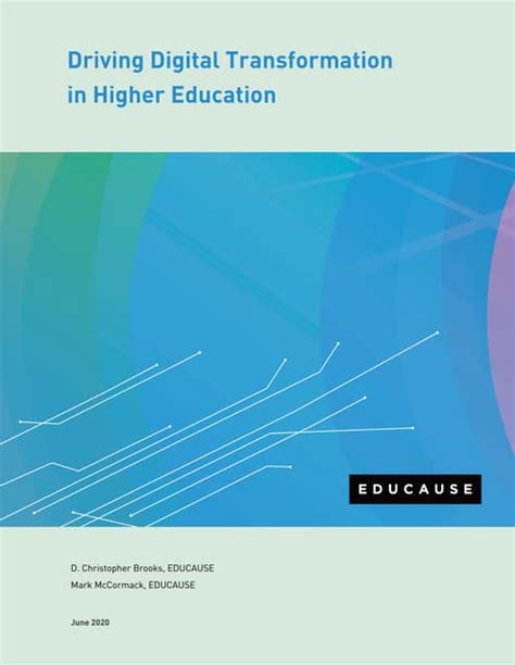 Driving Digital Transformation In Higher Education 2020 Educause Horizon Report Pdf