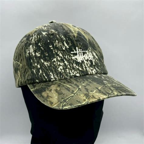 Vintage Stussy Camo 6 Panel Hat Grailed