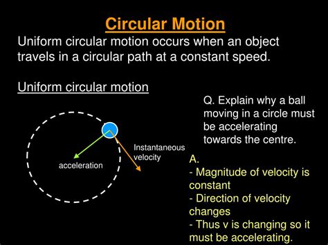 PPT Uniform Circular Motion PowerPoint Presentation Free Download ID