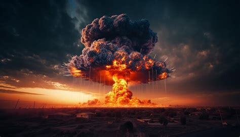 Premium AI Image Nuclear Leak At The Reactor In Future Scene