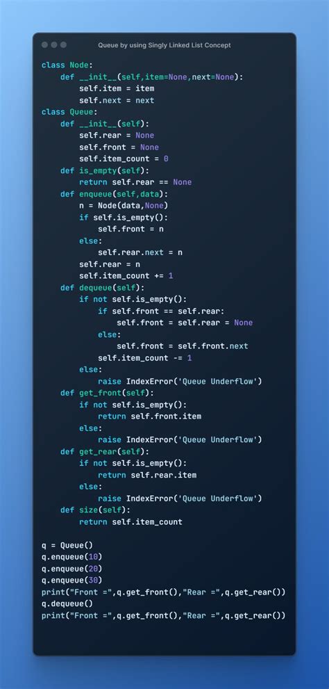 How To Implement Queue Data Structure With Singly Linked List Shantanu Learner Posted On The