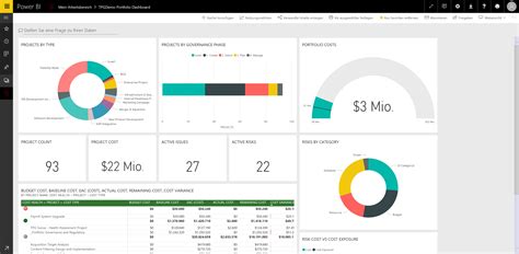 ms project dashboard examples design talk