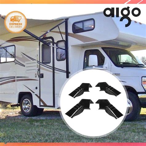 4pcs Rv Rain Gutter Downspout With Extensions Camper Extended Rain Gutter Spout [aigoni Ph