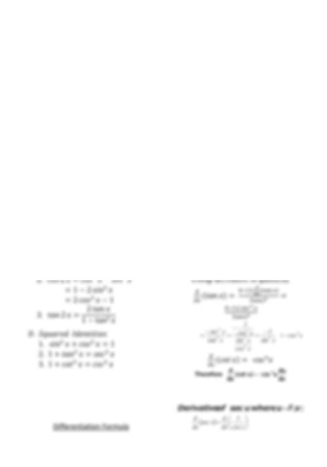 Solution Differentiation Of Trigonometric Functions Studypool