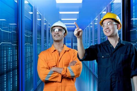 아시아 엔지니어 스마트 시티 Iot 사물 인터넷 디지털 기술 미래 온라인 프로세스 산업 프리미엄 사진