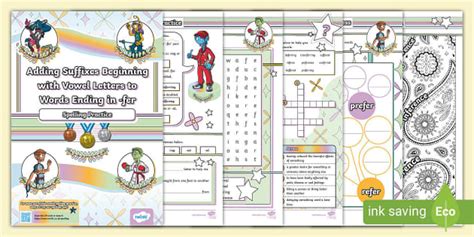 Adding Suffixes Beginning With Vowel Letters To Words Ending In Fer KS2