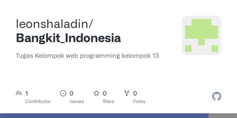 Github Leonshaladin Bangkit Indonesia Tugas Kelompok Web Programming Kelompok