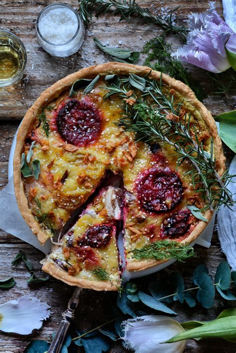 Quiche Végétalienne Aux Betteraves Et Fromage Vegan Beets Quiche