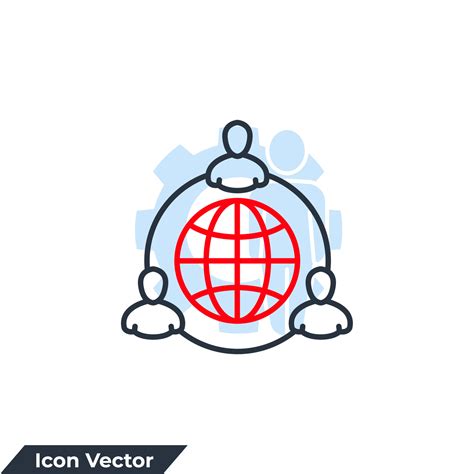 Outsource Icon Logo Vector Illustration Outsourcing Symbol Template