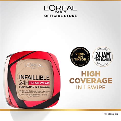 Jual Loreal Paris Powder Foundation Padat Infallible 24h Fresh Wear