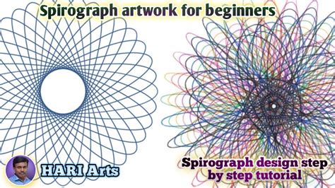 Easy Spirograph Design Step By Step Tutorial Part 3 Spirograph Design Work Spirograph Art