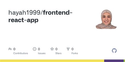 Github Hayah1999frontend React App