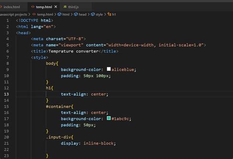 Akash Khan On Linkedin This Is Temprature Converter Code I Used Here Html Css And Javascript