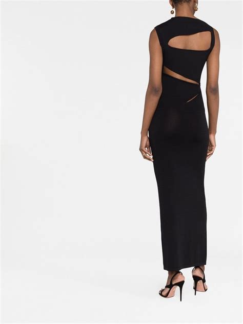 Christopher Esber Knitted Slashed Dress Farfetch Maxi Knit Dress