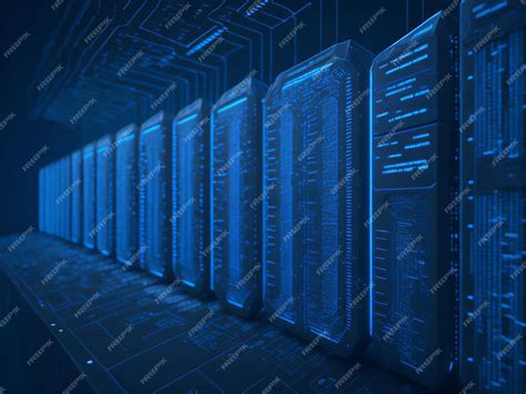 Premium Photo Blue Digital Binary Data On Computer Screen Background