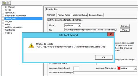 Getting Unable To Open Data File Logmondta Error While Locating File