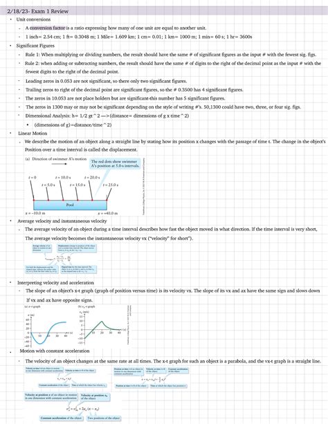 Lecture Notes Textbook Exam Review Unit Conversions A Conversion Factor Is A Ratio