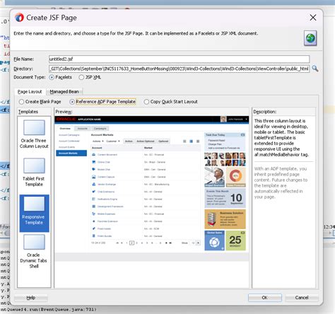 Oracle Adf Responsive Template Facet Status Is Not Rendering The