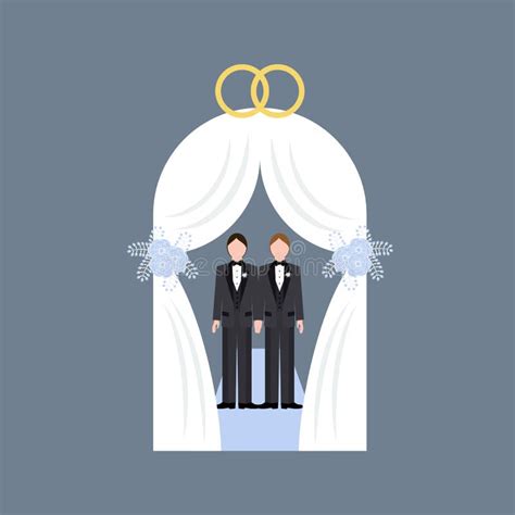 Same Sex Wedding Silhouette Stock Vector Illustration Of Lesbian Pride