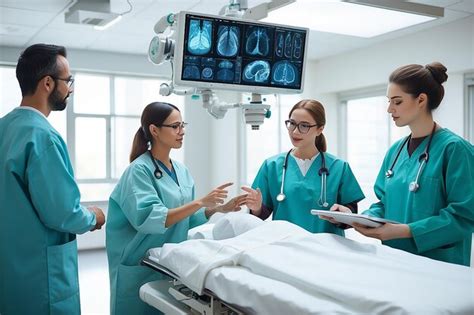 Premium Photo Healthcare Professionals Collaborating In A Hospital