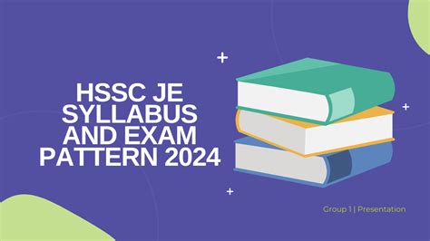 Hssc Je Syllabus 2024 With Exam Pattern Download Now
