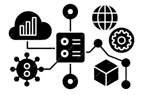 Premium Vector Machine Learning Graphics Data Analytics Amp Algorithm Icons