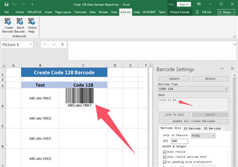 Code 128 Barcode Generator Excel Add In Free Download How To Generate Code 128 Barcode Generator Excel Add In Free Download How To Generate
