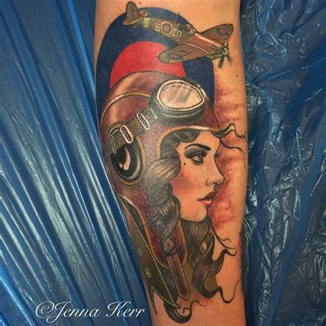 Air Force Pin Up Tattoo