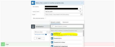 check in trigger flow when document in sharepoint has been checked in