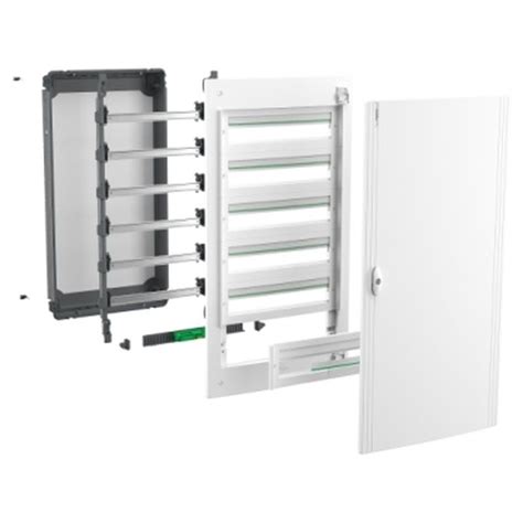 Prismaset Xs Modular Enclosure 24 Modules 4 Rows Recessed White Door — Rehabilitaweb