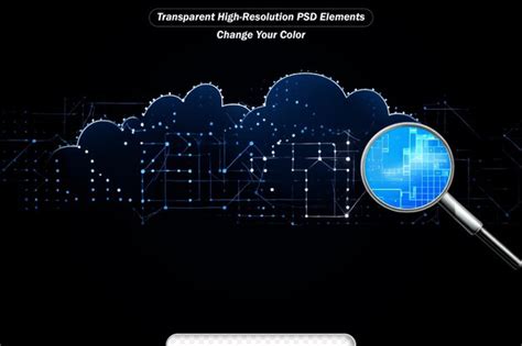 Premium Psd Magnifying Glass Scanning Cloud And Identifying A Computer Virus
