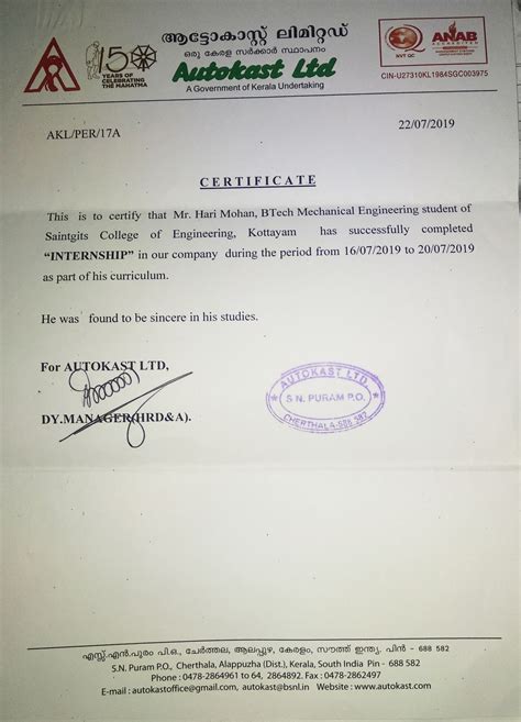 Hari Mohan On Linkedin Internship