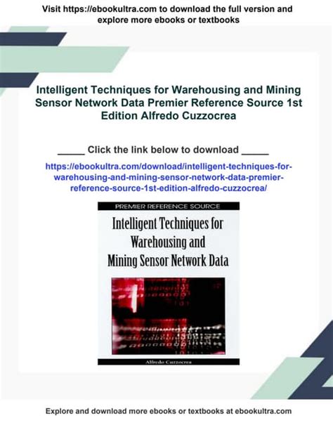 Intelligent Techniques For Warehousing And Mining Sensor Network Data