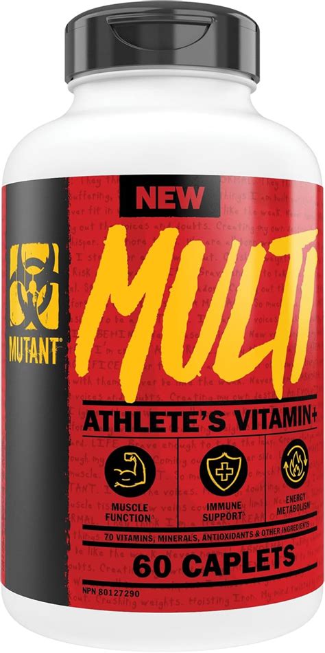 Mutant Mens Multivitamin With 70 Nutrients For Athletes