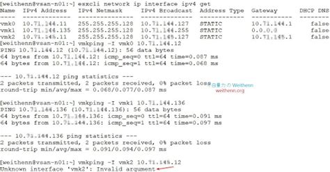 Vmkping Vmk Invalid Argument ~ 不自量力 の Weithenn