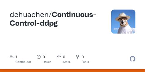 Github Dehuachencontinuous Control Ddpg